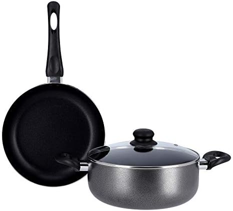 Royalford 3Pc Non stick Cookware Set-CD bottom/Black price in UAE ...