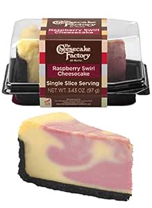 The Cheesecake Factory Raspberry Swirl Cheesecake Single Slice, 3.43 Oz ...