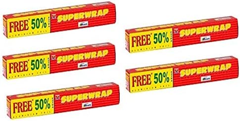 Superwrap Aluminium Foil For Wrapping, Freezing, Storing, Packaging ...