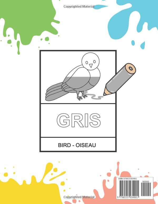 FRENCH: Learn Colors and Words by Coloring - Use Visual Memory to ...