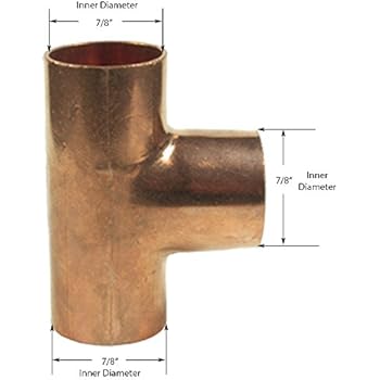 Elkhart Products 111 3/4" 3/4-Inch C X C X C Copper Tee - Pipe Fittings ...
