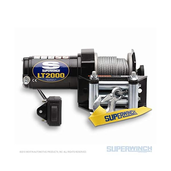 Superwinch 1120210 LT2000 12V DC Electric Winch 2,000lb/907kg Single ...