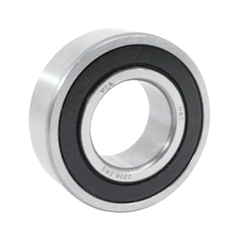 WJB 2206-2RS Self Aligning Ball Bearing, ABEC-1, Double Sealed, Steel ...