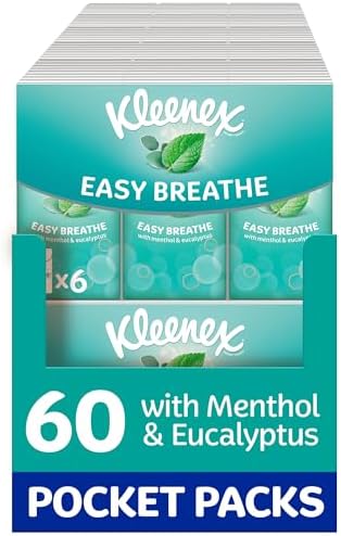 Kleenex Easy Breathe Pocket Pack Tissues, 60 Pocket Packs price in ...