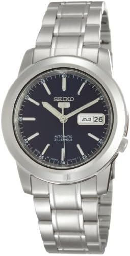 Seiko 5 Men's Blue Dial Stainless Steel Automatic Watch - SNKE51J1 ...