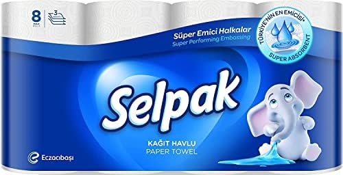 Selpak 3 Ply Kitchen Paper Towel 8 Rolls 80 Sheets price in UAE ...