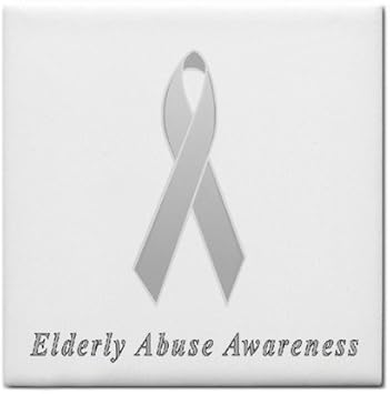 Amazon.com: Elderly Abuse Awareness Ribbon Tile Trivet: Kitchen & Dining