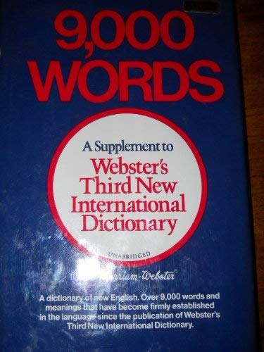 Mua Merriam-Webster Nine Thousand Words: Supplement to "Webster's Third ...