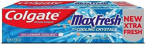 Colgate Max Fresh Toothpaste with Cooling Crystals, Cool Mint Gel ...