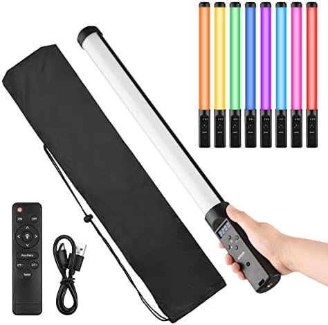 Rgb Led Tube Light,Phomnd Handheld Rgb Tube Light Led Video Light Wand ...