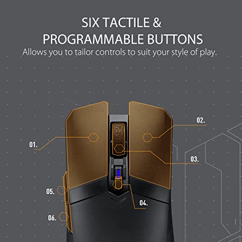 ASUS TUF M4 Gaming Wireless Gaming Mouse | Dual Wireless Modes ...