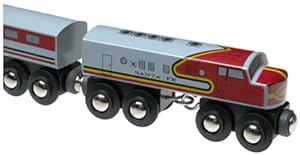 BRIO 33423 Wooden Railway System: USA Santa fe Train: Amazon.co.uk ...