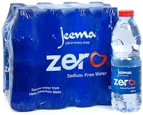 Jeema Zero Sodium Bottled Drinking Water 500 ml, 12-Pieces price in UAE ...