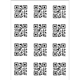 Amazon.com : Custom QR code sticker Labels, kiss cut stickers ...
