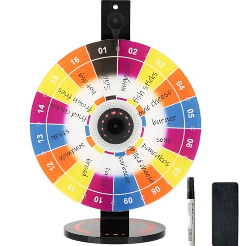Ygebet Heavy Duty 15 Inch Prize Wheel, Acrylic Prize Wheel Spinner with ...