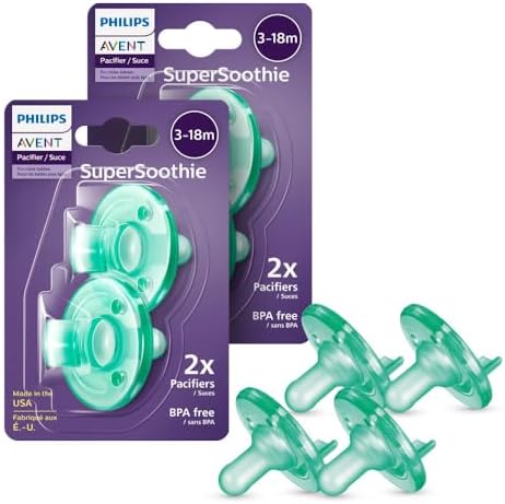 Philips Avent Soothie 3-18 Month Orthodontic Baby Pacifiers, 100% ...