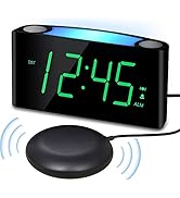 Amazon.com: Extra Loud Vibrating Alarm Clock with Bed Shaker for Heavy ...