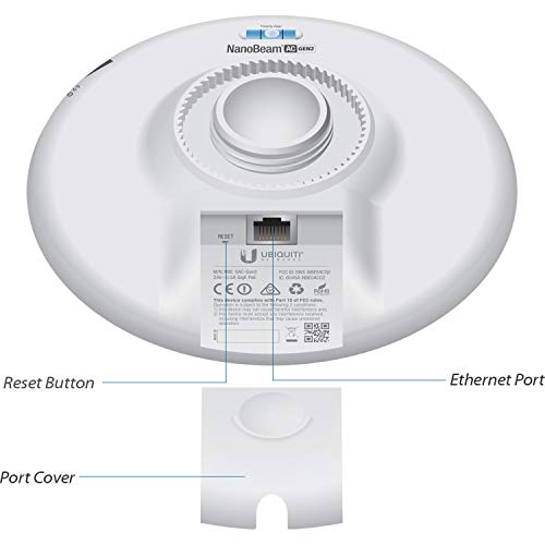 Ubiquiti NanoBeam ac Gen2 High-Performance airMAX ac Bridge (NBE-5AC ...