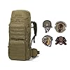 Mardingtop 55L Molle Hiking Internal Frame Backpacks with Rain Cover in ...