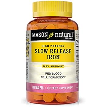 Amazon.com: Slow Fe, High Potency Iron 45 mg, Slow Release - 60 Tablets ...