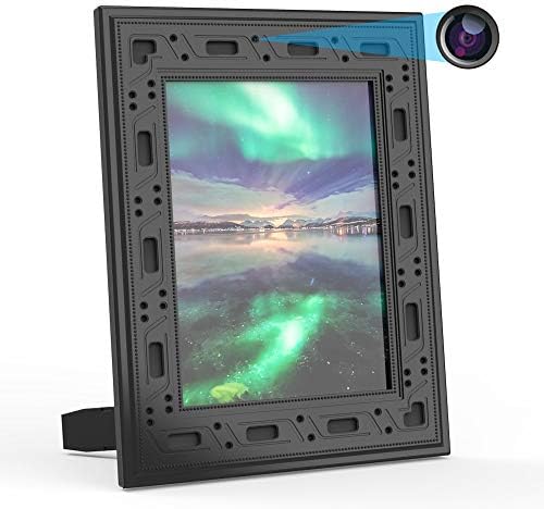 Hidden Security Camera WiFi Photo Frame,FUVISION 1080P Nanny Cameras ...