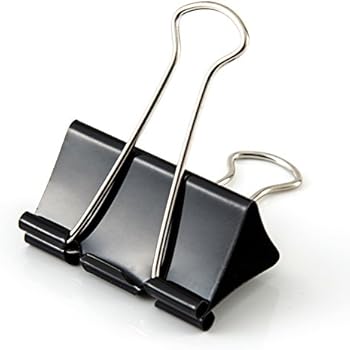 Amazon.com : Binder Clips Paper Clamps, Large Medium Small, Black, GOOD ...