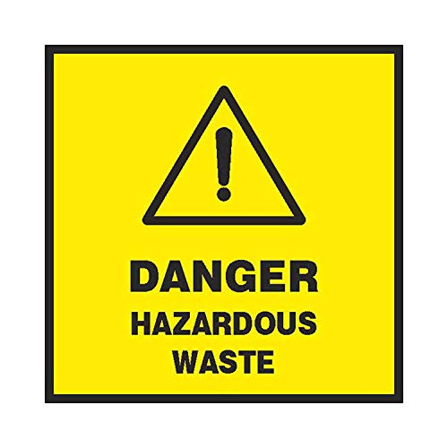 Buy SIGNOOGLE® Danger Hazardous Waste Acrylic Laminated 3mm Sign Board ...