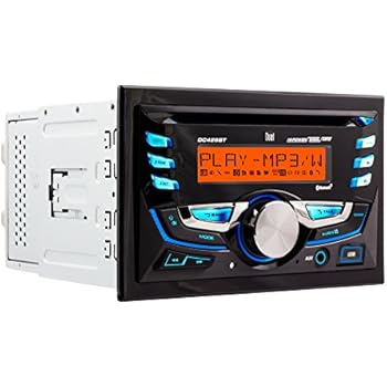 Amazon.com: Dual Electronics DC426BT Multimedia 3.7 inch Double DIN Car ...