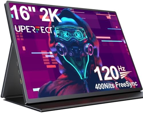 UPERFECT Portable Gaming Monitor, Portable Monitor 500 Nits HDR ...