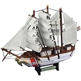 Amazon.com: Hampton Nautical USS Constitution Tall Ship, 7" : Arts ...