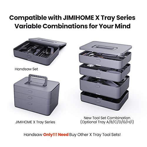 JIMIHOME Small Hand Saw Set, 12" Hacksaw Frame, 6" Mini Hacksaw with Multi Blades Working As ...