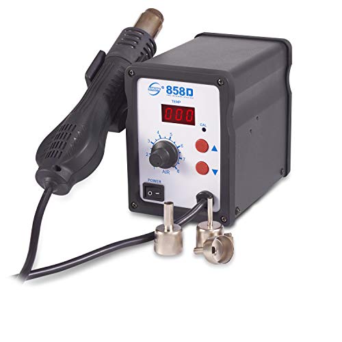 YAOGONG Rework Station 858D SMD Adjustable Hot Air Gun Temperature ...