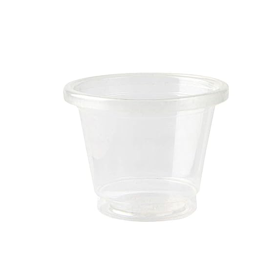 BIOZOYG Party Shot Glasses Compostable Transparent 100 Pieces 30ml ...