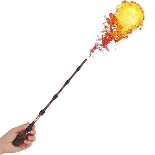 Fireball Magic Wand, Cosplay Shooting Flash Staff Wand with Fireball ...