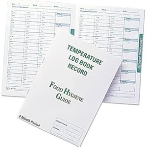 Temperature Log Book - keep records of the temperatures of your fridge ...