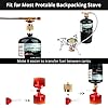 Camp Stove Burners Conversion Adapter Butane Cylinder Gas Saver Butane ...