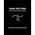 Amazon.com: Hair Cutting Blank Head Sheets & Note For Stylist ...