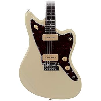 Amazon.com: Tagima TW-61 JM Style Vintage White Electric Guitar ...