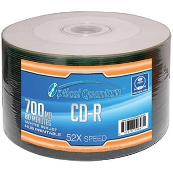 Amazon.com: Staples Printable CD-R Recordable 50 Discs 80 Minutes 700MB ...