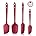 Amazon.com: Silicone Spatula Set 4-Piece, 500°F Heat Resistant Rubber ...