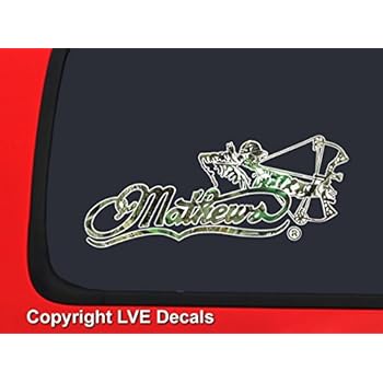 Amazon.com: Mathews Archery Logo with Whitetail - White Hunting window ...