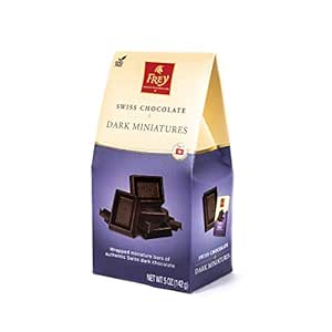 Amazon.com : Frey Dark Chocolate Miniatures, Individually Wrapped ...