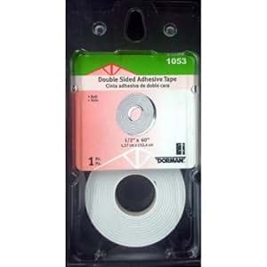 Amazon.com: Double Back Tape 1/2" X 60" Double Sided Adhesive Tape ...