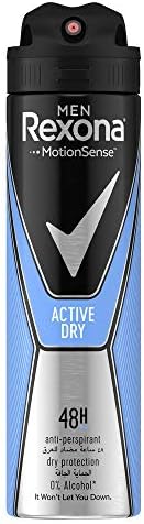 Rexona Men Antiperspirant Deodorant Active Dry, 150ml price in Saudi ...