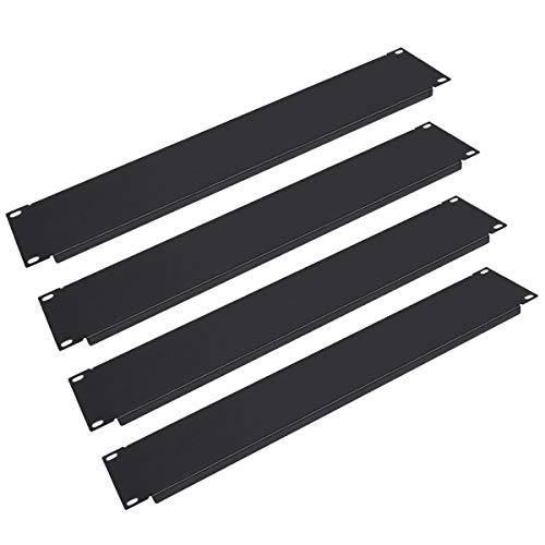 2U Rack Blank Panel Metal Rack Mount Filler Panel Spacer Heavy-Duty ...