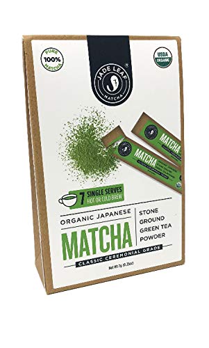Jade Leaf Matcha Green Tea Powder - Ceremonial Single Serves - USDA ...