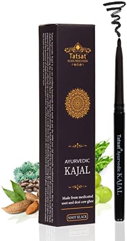 TATSAT-100% Natural Ayurvedic herbal kajal kohl Pencil with Herbs to ...