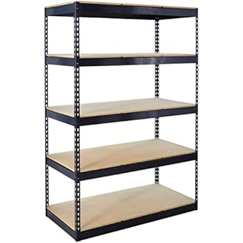 Amazon.com: Lorell LLR61621 Riveted Steel Shelving: Home & Kitchen