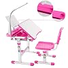 mecor Kids Desks, Height Adjustable Children Desk and Chair Set,Childs ...