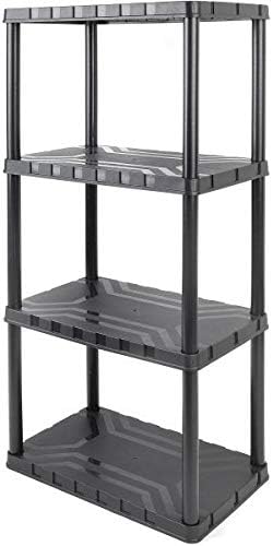 Tactix Plastic 4 Tier Shelf Unit - Grey price in UAE | Amazon UAE | kanbkam